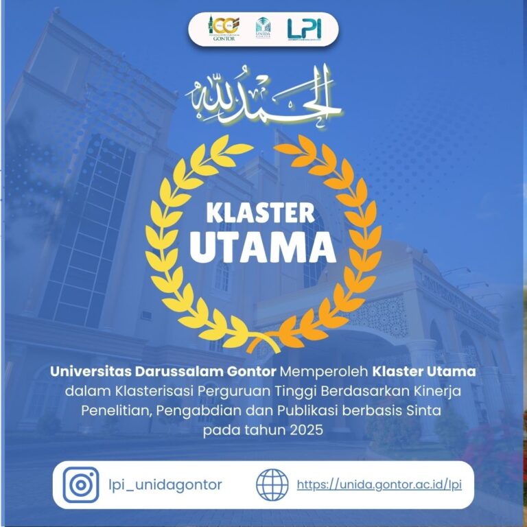 Selamat! UNIDA Gontor Raih Peringkat Klaster Utama dalam Klasterisasi ...